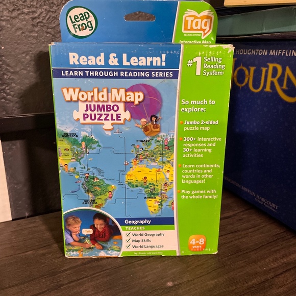 Leap frog | Toys | Leap Frog World Map Jumbo Puzzle Activity Set | Poshmark
